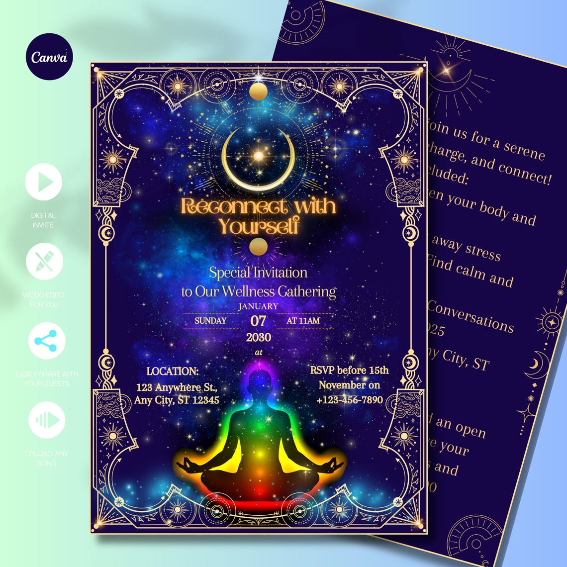 Wellness Retreat Template, Yoga Retreat, Women's Retreat, Digital Women ...
