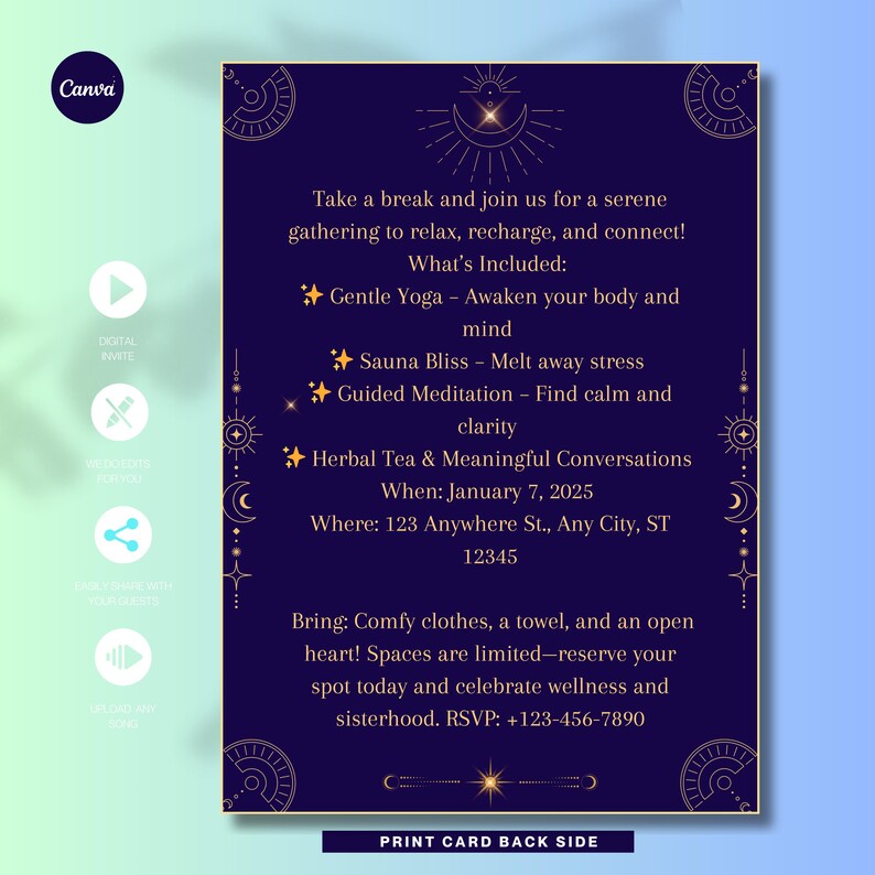 Wellness Retreat Template, Yoga Retreat, Women's Retreat, Digital Women ...