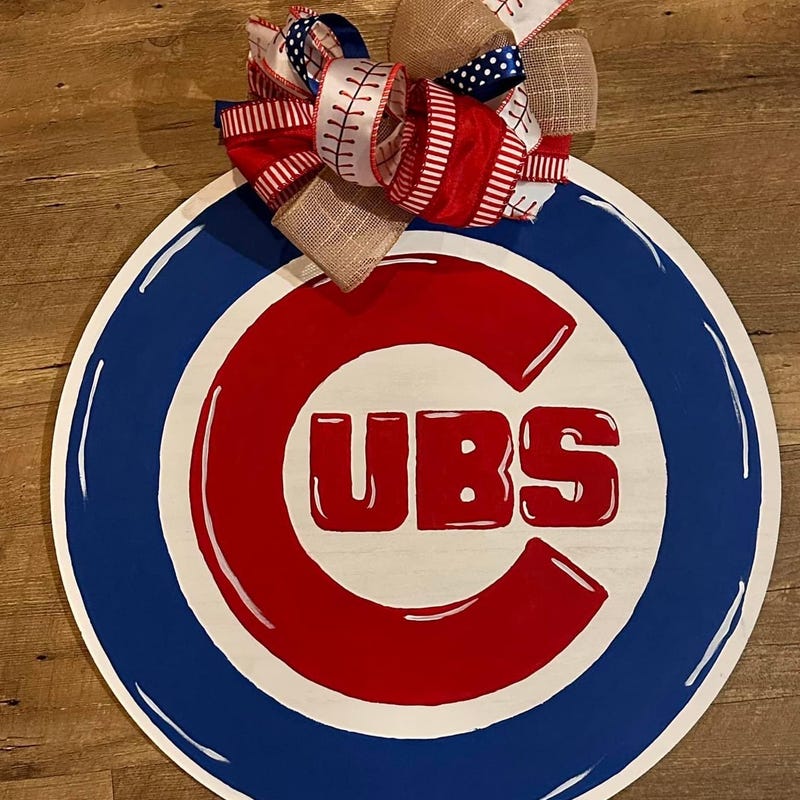 Cubs Door Hanger - Etsy