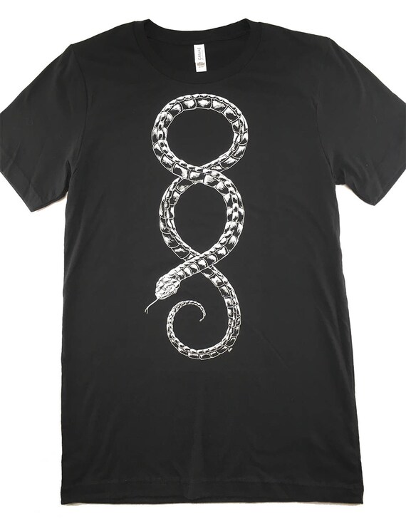 Infinity Snake T-shirt Original silk-screened design | Etsy