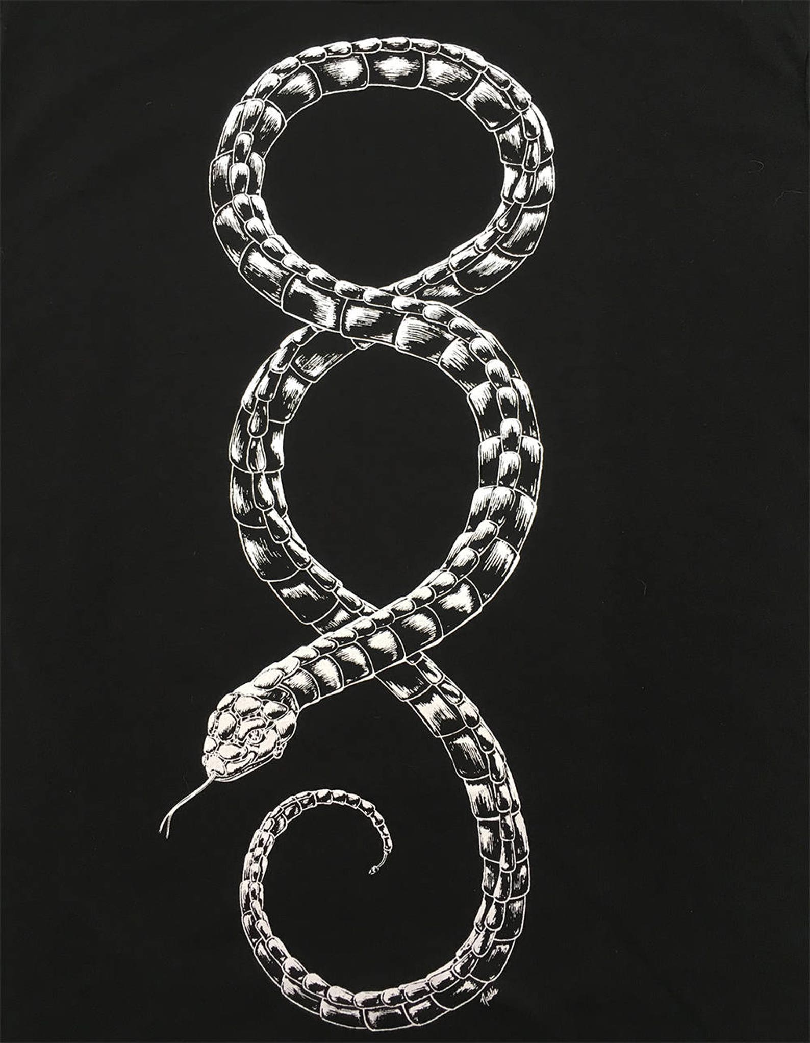 Infinity Snake T-shirt Design sérisié original Unisexe | Etsy