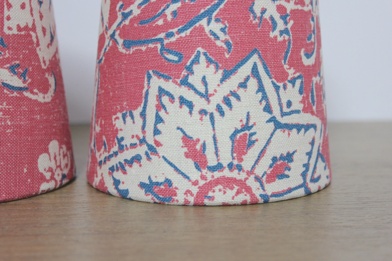 Pink Floral Sconce Shades Peter Dunham Fabric | Etsy