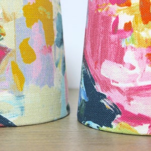 Modern Floral Chandelier Shade - Sconce Shade - Custom Lampshades ...