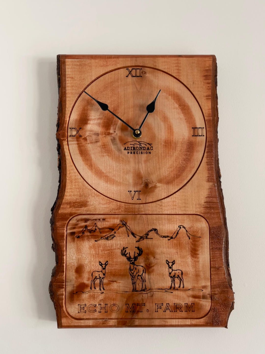 Personalized Wooden Clocks- Custom Wall Decor, Laser Engraved- Gifts ...
