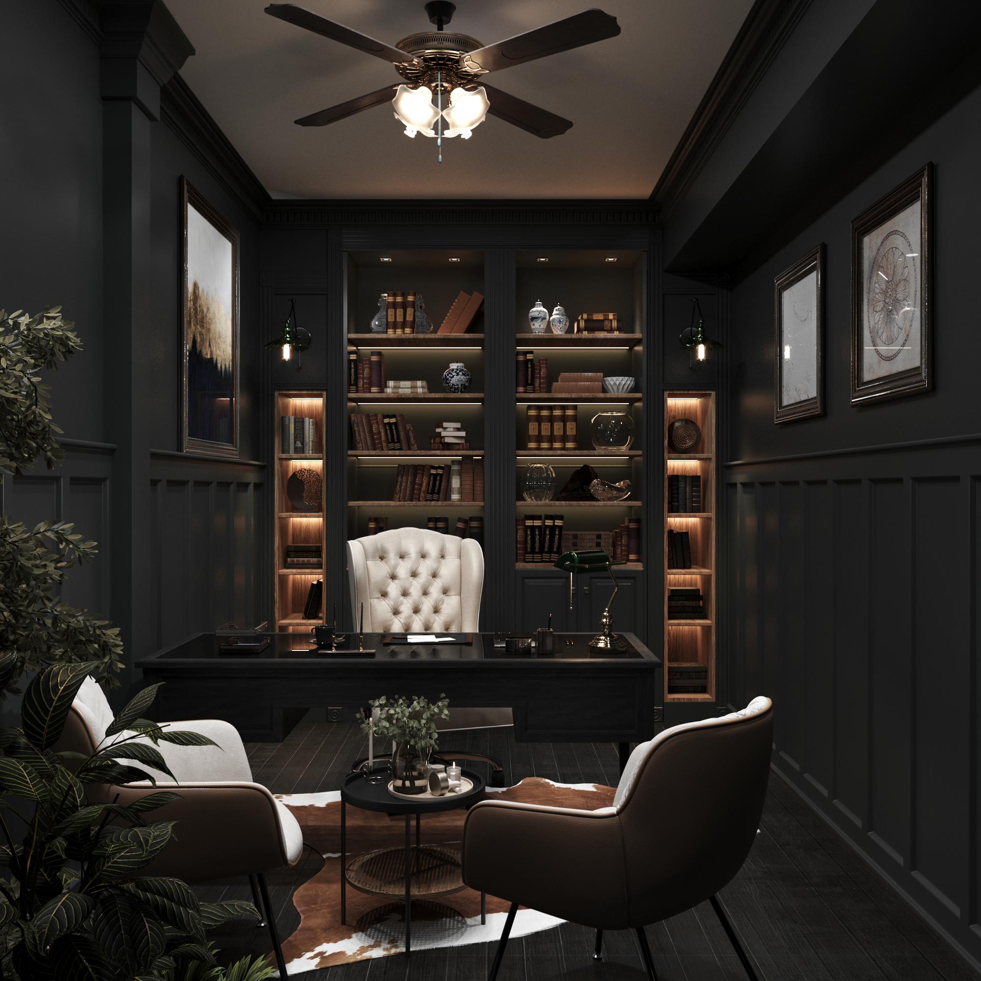 Office Room Interior Design | Office 3D Render Realistic | Office ...