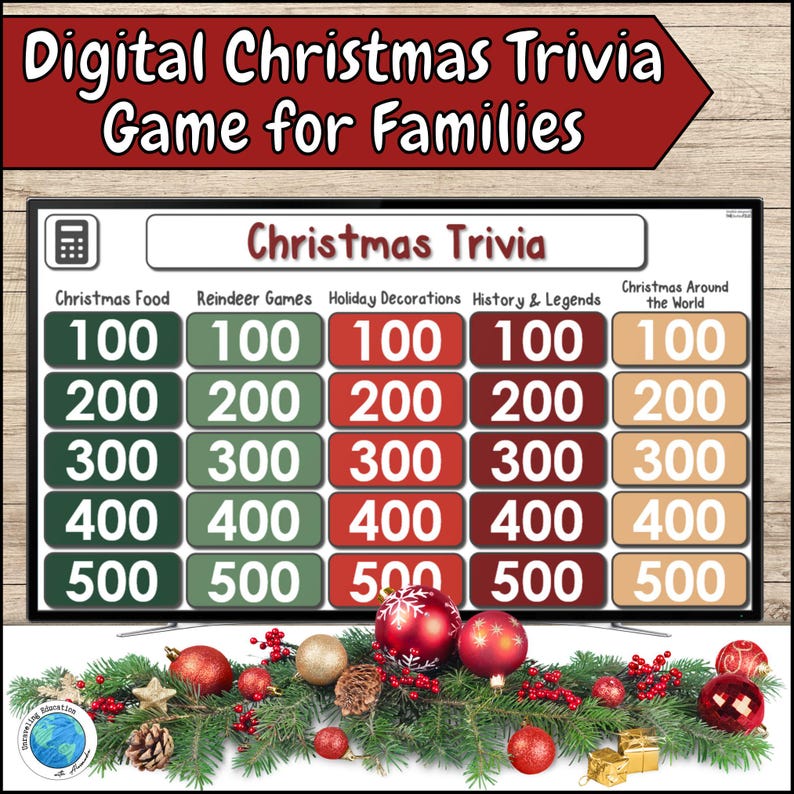 Christmas Family Trivia Game for Hosting the Holidays | Digital ...