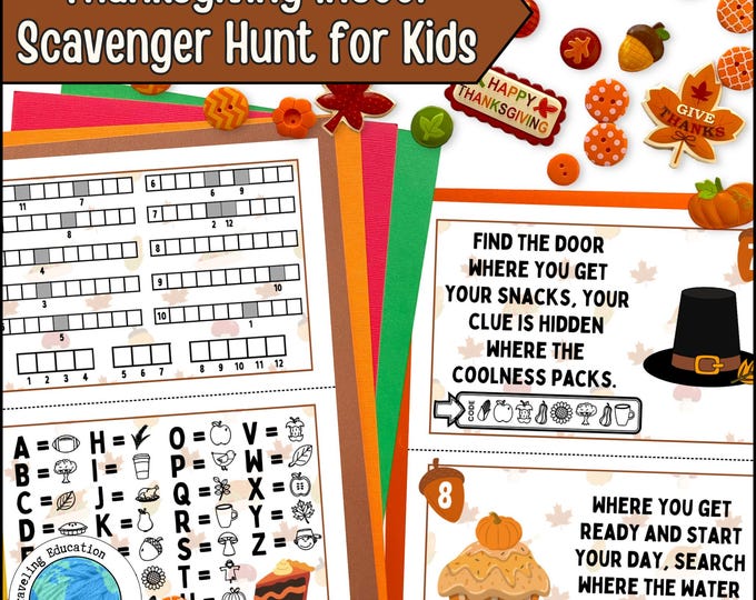 Football Scavenger Hunt for Kids, Indoor Printable Game, Riddles ...
