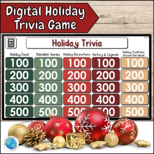 Holiday Trivia Game for Hosting Work Parties | Digital Jeopardy-style ...