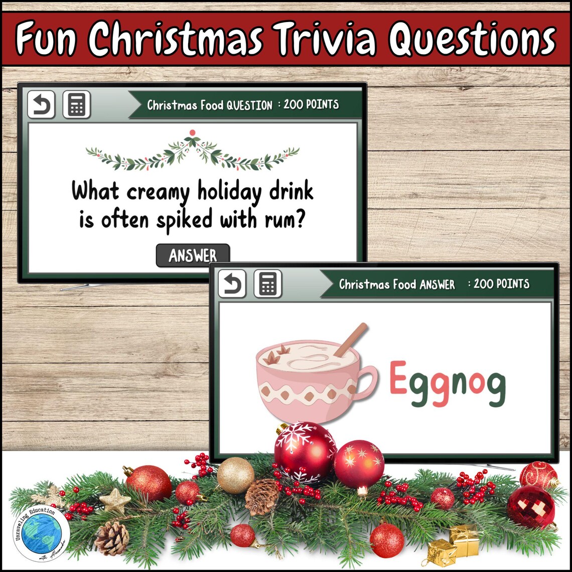 Christmas Family Trivia Game for Hosting the Holidays | Digital ...