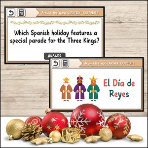 Holiday Trivia Game for Hosting Work Parties | Digital Jeopardy-style ...