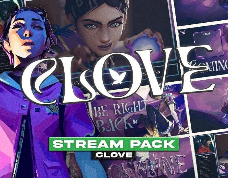CLOVE Valorant Agent Stream Overlay Pack - Etsy