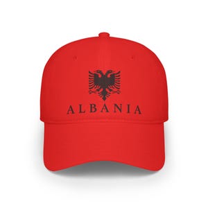 Albanian Flag Baseball Cap, Traditional Culture Hat, Eagle Symbol Gift ...