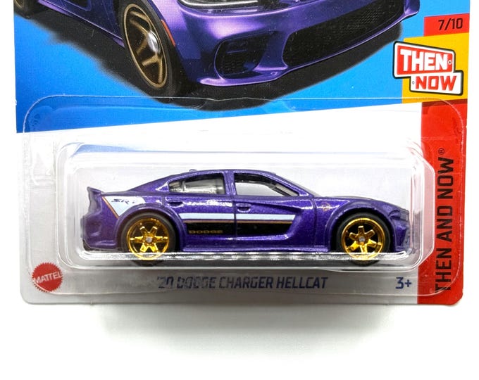 CUSTOM Hot Wheels '20 Dodge Charger Hellcat Purple Wheel Swap With Real ...