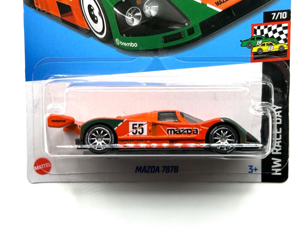 CUSTOM Hot Wheels Mazda 787B Orange Wheel Swap With Real Riders 1/64 ...