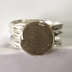 Solidified Ashes Ring .925 Sterling Silver Pet Cremation Ash - Etsy