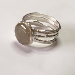 Solidified Ashes Ring .925 Sterling Silver Pet Cremation Ash - Etsy