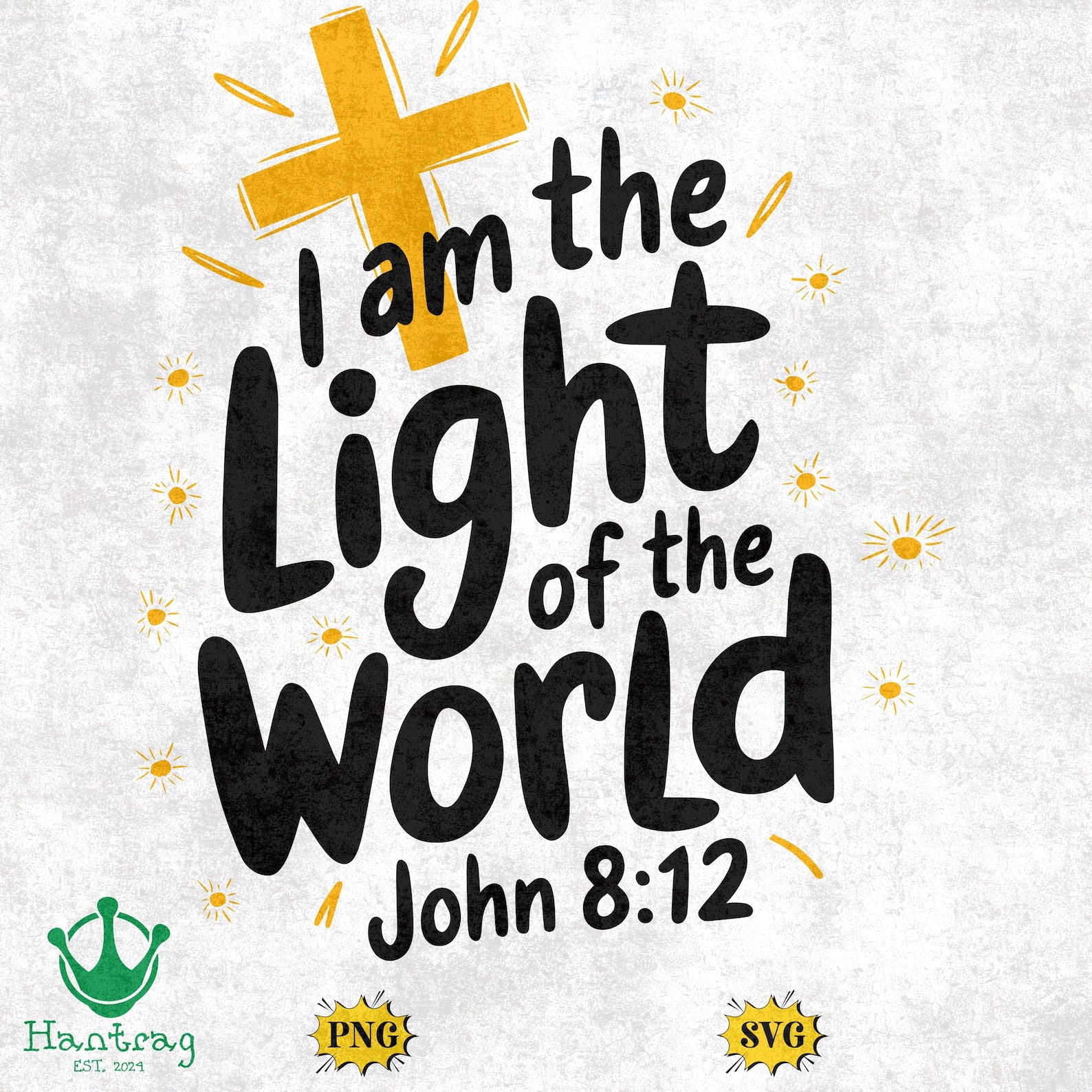 I Am the Light of the World PNG SVG, Christian Svg Png, Jesus Svg ...