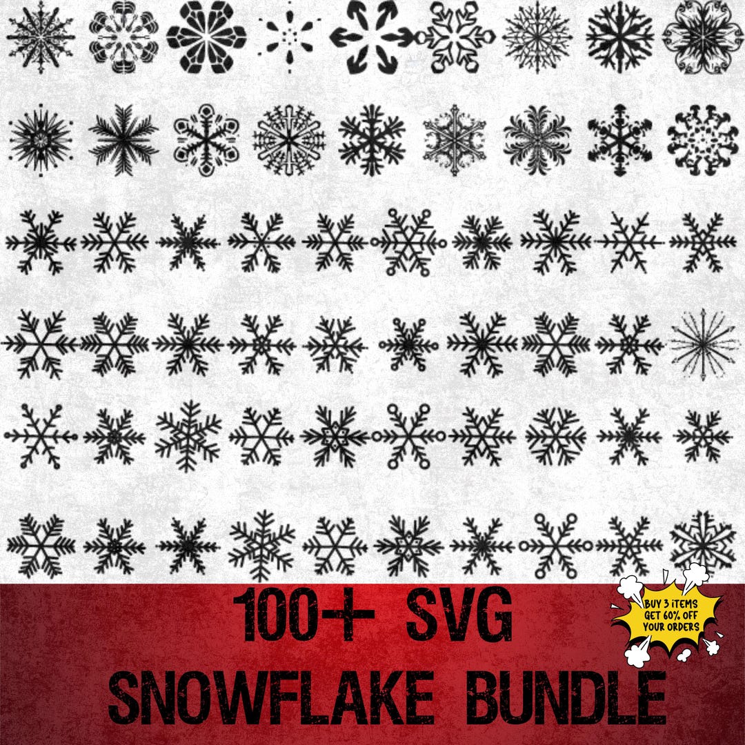 100+ Snowflakes Svg Bundle,snowflakes Svg,snowman Svg,snowflake Cut ...