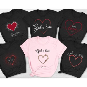 7 DESIGNS, God is Love Svg Png Sublimation Design, Bible Verse Svg ...
