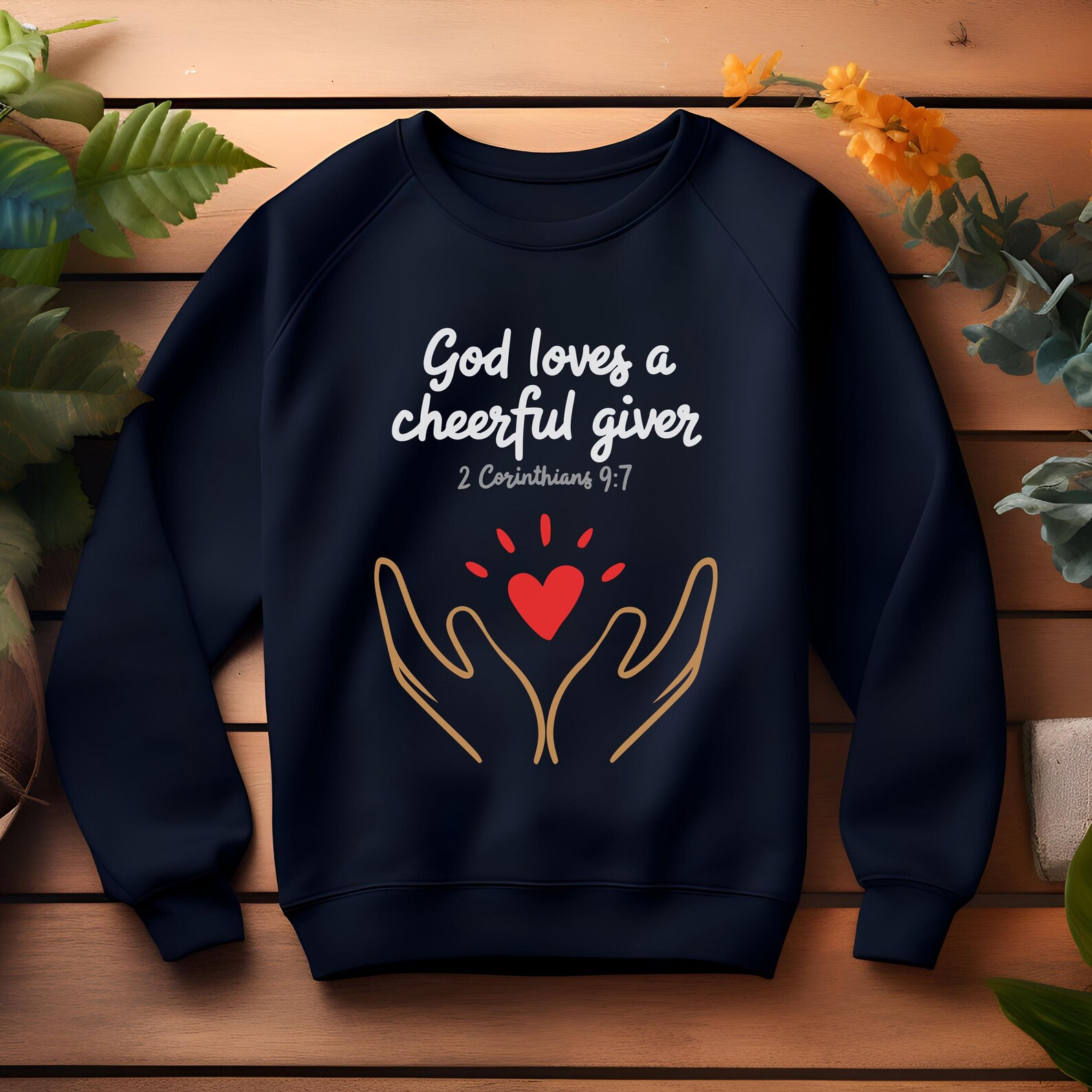 Cheerful Giver Christian SVG PNG: Bible Verse Designs (digital Download ...