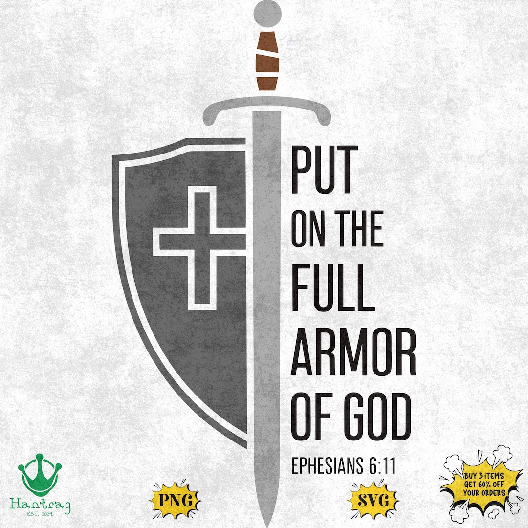 Full Armor of God SVG: Christian Bible Verse Designs (PNG, SVG) - Etsy