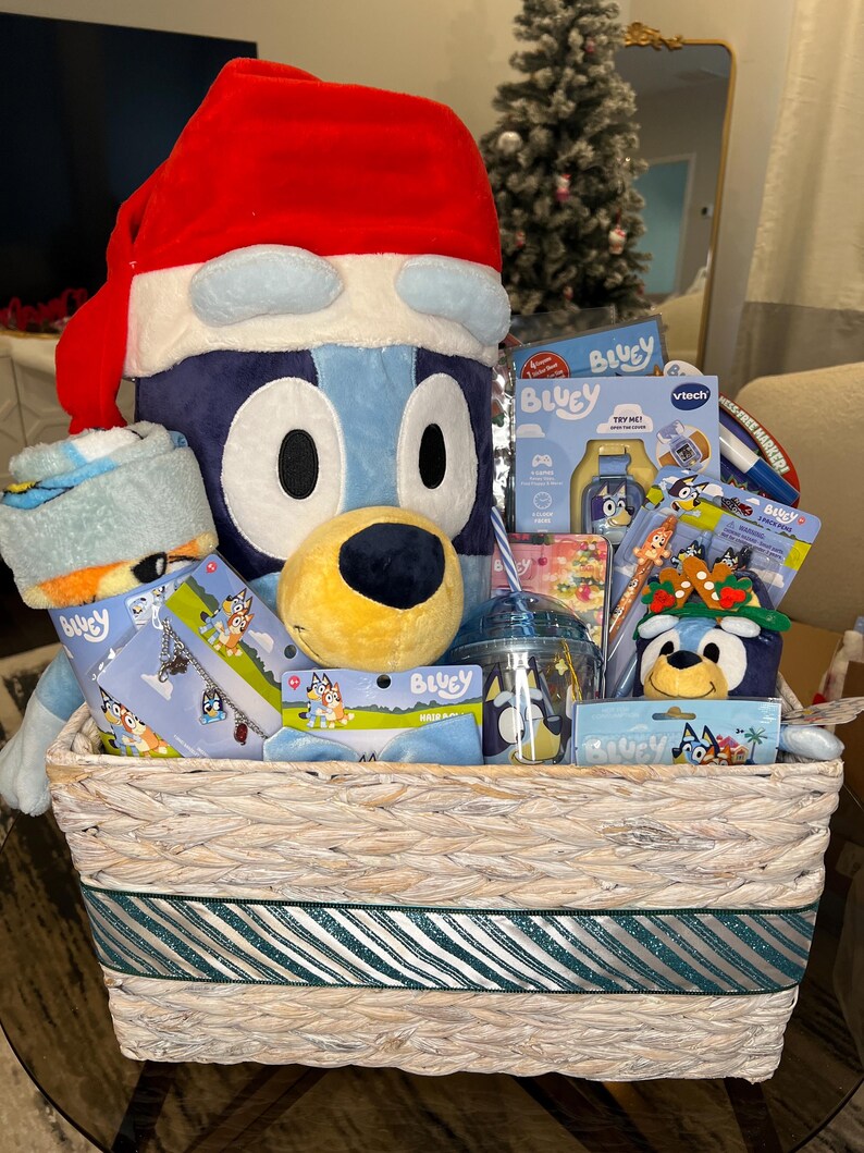 Jumbo Bluey Holiday Basket - Etsy