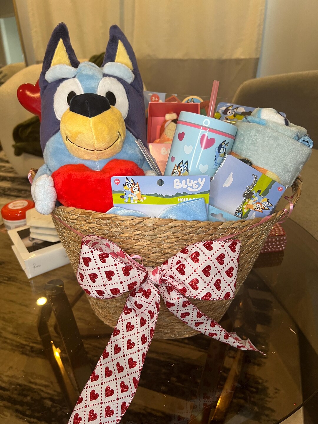 Bluey Valentines Day Basket - Etsy