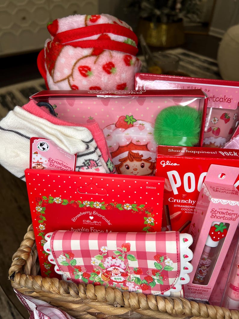 Strawberry Shortcake Gift Basket - Etsy