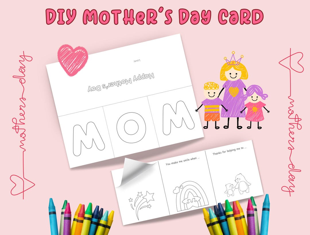 All About My Mom Craft for Mother's Day, Meaningful Mother's Day Gift ...