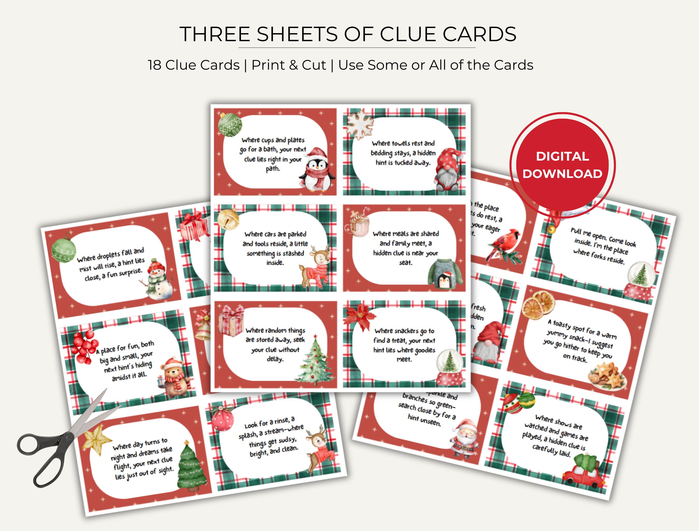 Christmas Scavenger Hunt, Christmas Scavenger Hunt for Kids, Christmas ...