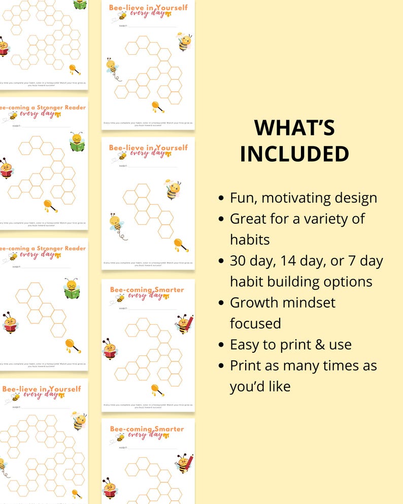 Kids Habit Tracker | Daily Habit Tracker for Kid | Weekly Habit Tracker ...