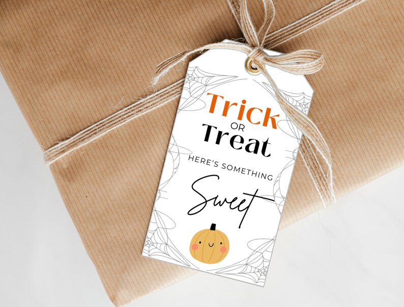 Halloween Gift Tags, Halloween Treat Tags, Happy Halloween Gift Tag ...