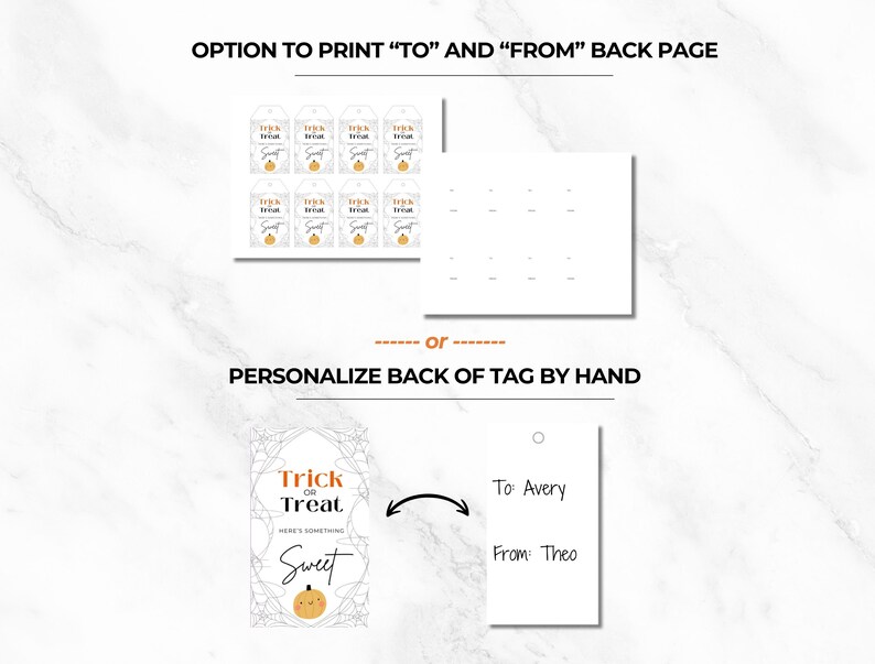 Halloween Gift Tags, Halloween Treat Tags, Happy Halloween Gift Tag ...