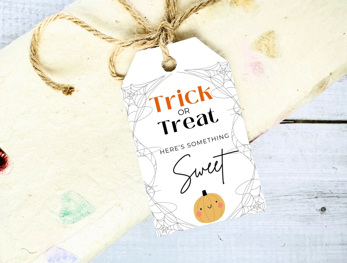 Halloween Gift Tags, Halloween Treat Tags, Happy Halloween Gift Tag ...