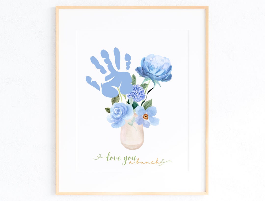 Handprint Flower Art, Spring Handprint Art, Valentine Handprint ...