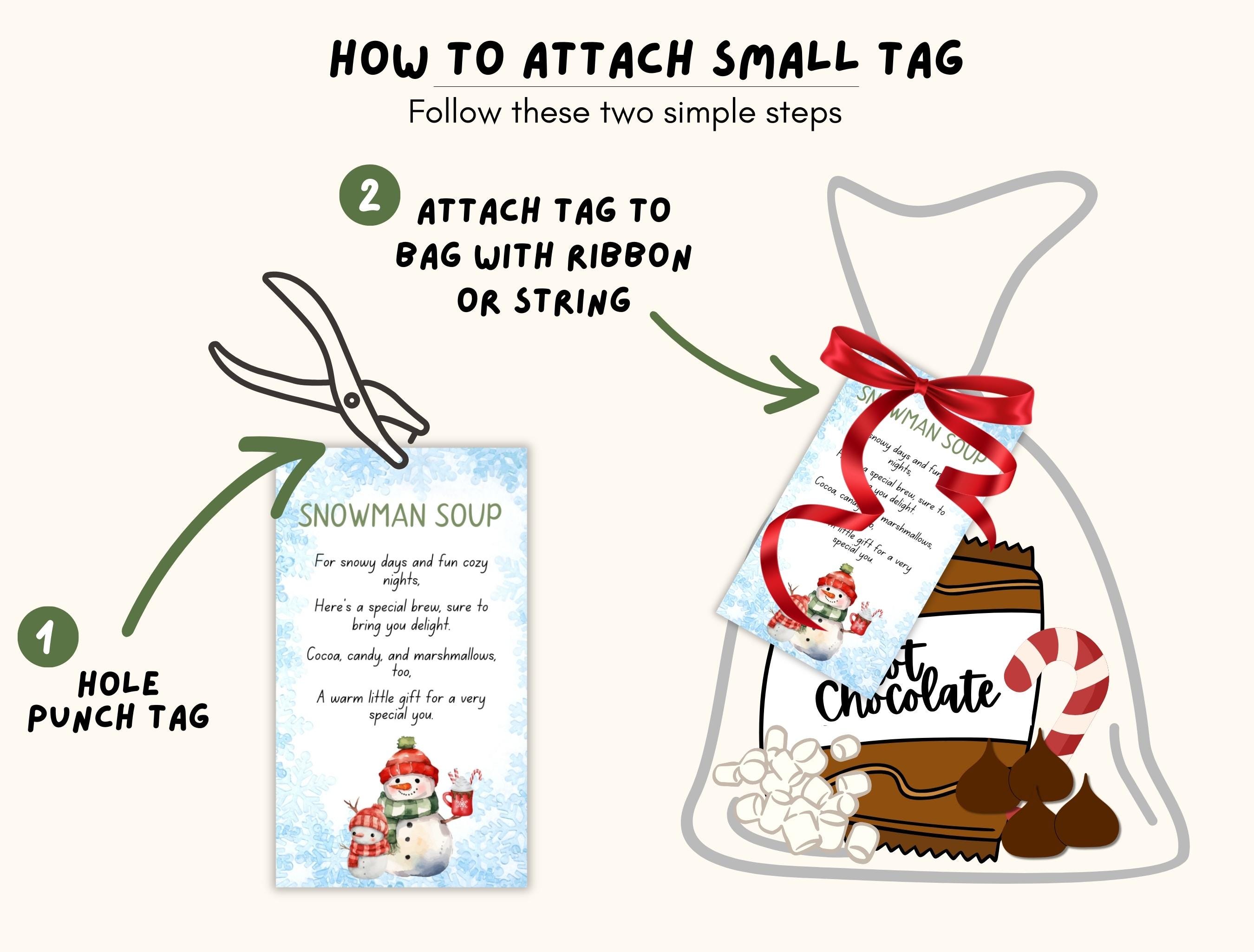 Snowman Soup, Snowman Soup Printable, Snowman Soup Tag, Snowman Soup ...