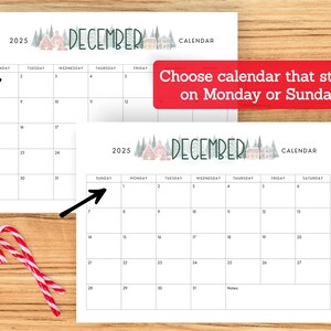 Printable December Calendar 2025 | December Planner for Home, School ...