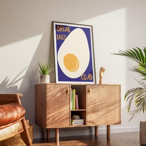 Egg Poster, Minimalist Egg Poster, Egg Wall Art, Colorful Wall Art ...