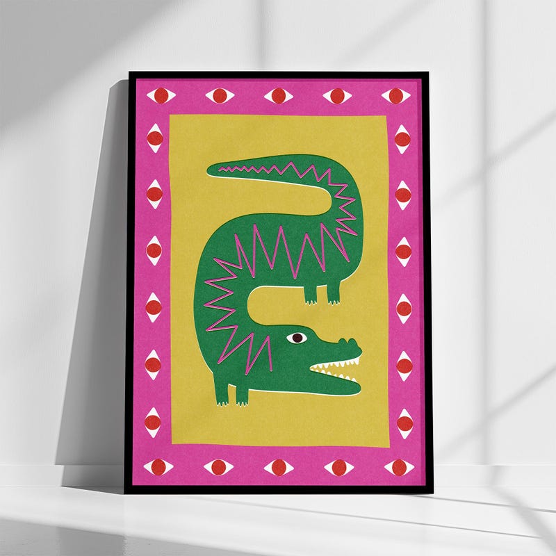 Crocodile Print - Etsy