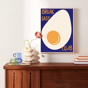 Egg Poster, Minimalist Egg Poster, Egg Wall Art, Colorful Wall Art ...