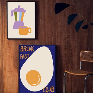 Egg Poster, Minimalist Egg Poster, Egg Wall Art, Colorful Wall Art ...