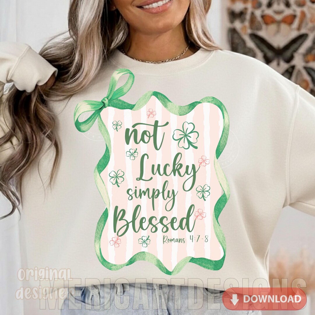 Coquette Bow Retro Shamrock PNG • Distressed Clover, Church Design ...
