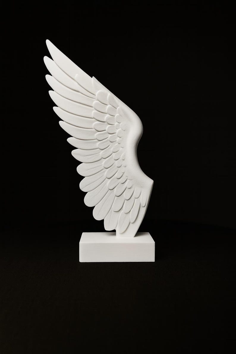 Angel Wing STL File: 3D Printable Spiritual Sculpture (digital Download ...