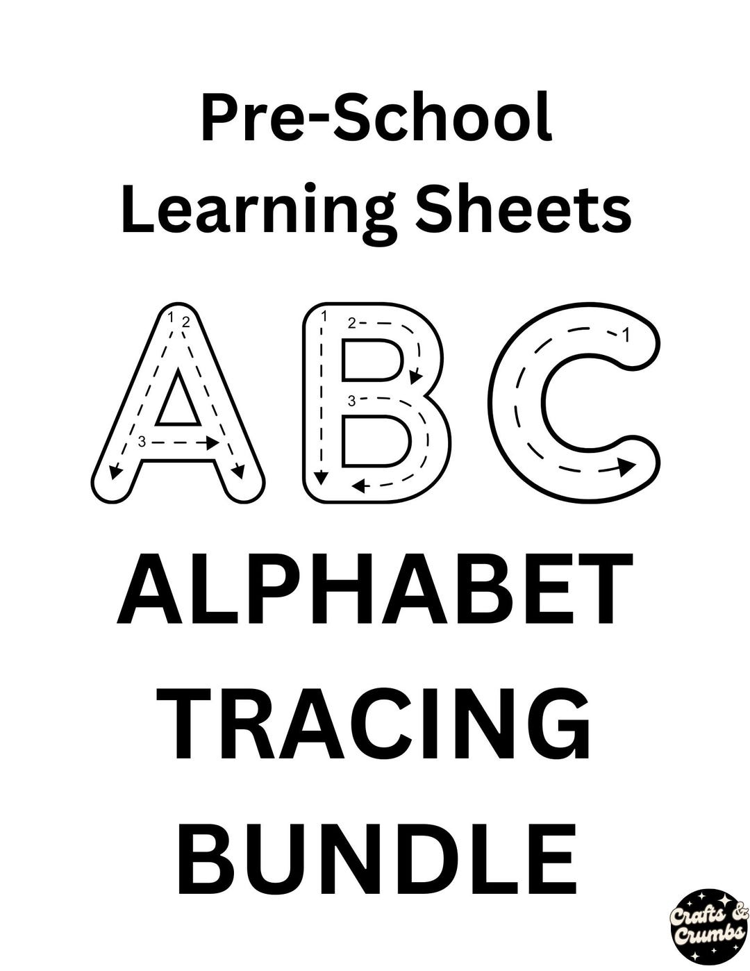 Alphabet Tracing Bundle (digital Download) - Etsy