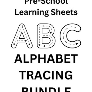 Alphabet Tracing Bundle (digital Download) - Etsy