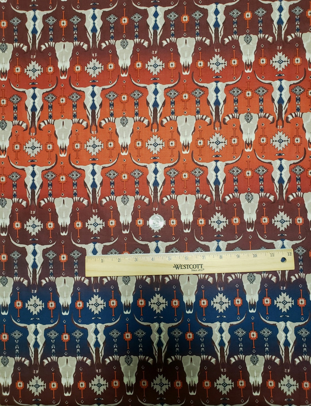 Novelty Longhorn Fabric ~ 100% Cotton ~ 42/43" Width ~ Sold by the Yard ...