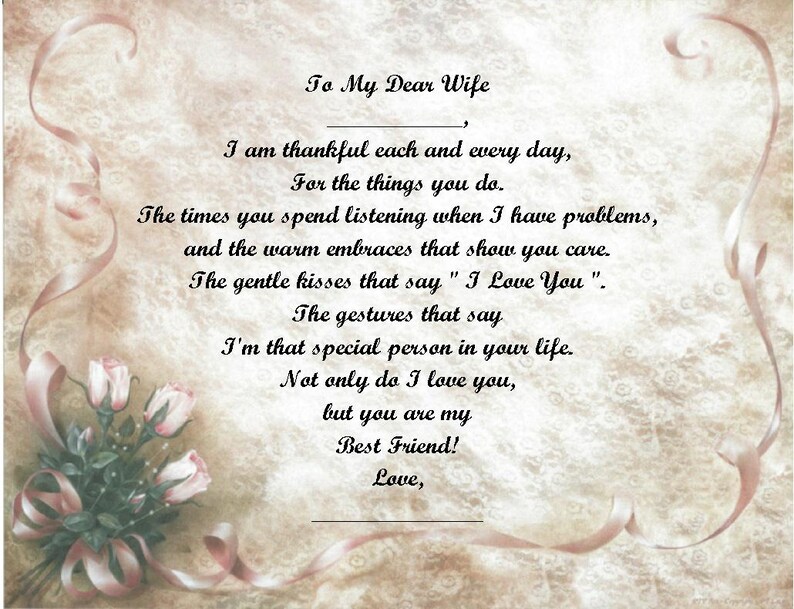 Lace and Roses Personalized Poem Print Over 30 Relative Options ...
