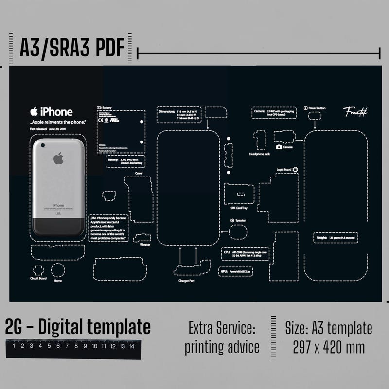 iPhone Teardown Template - Etsy