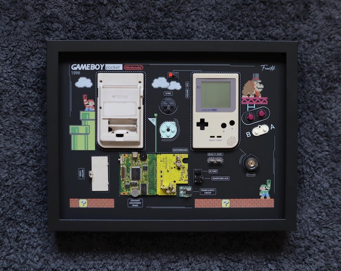 Framed Nintendo Game Boy Pocket Deconstructed Wall Art - Etsy Canada