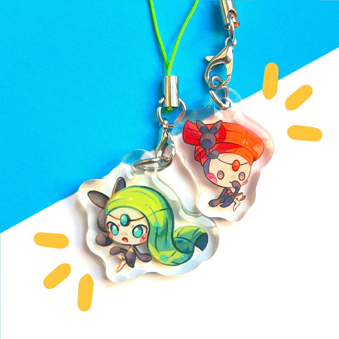 Phone Charm | Meloetta Aria Forme & Meloetta Pirouette Forme - Etsy